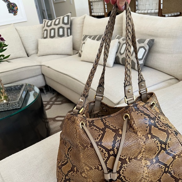 Gucci | Bags | Gucci Leather Python Shoulder Bag | Poshmark